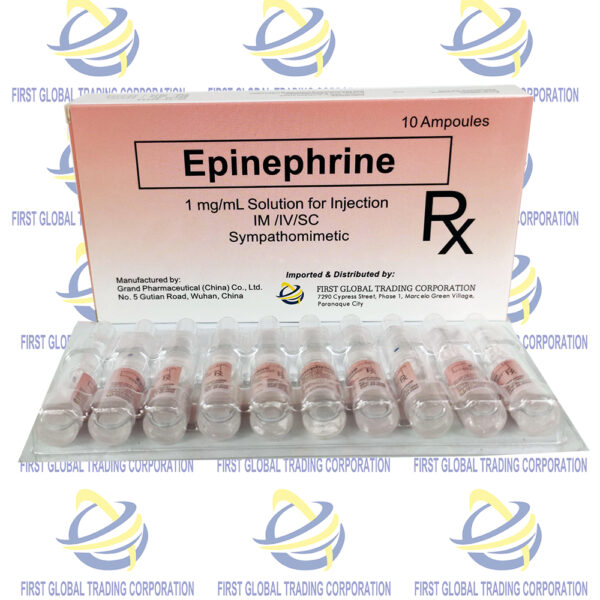 EPINEPHRINE 10 Ampoules - First Global Trading Corporation